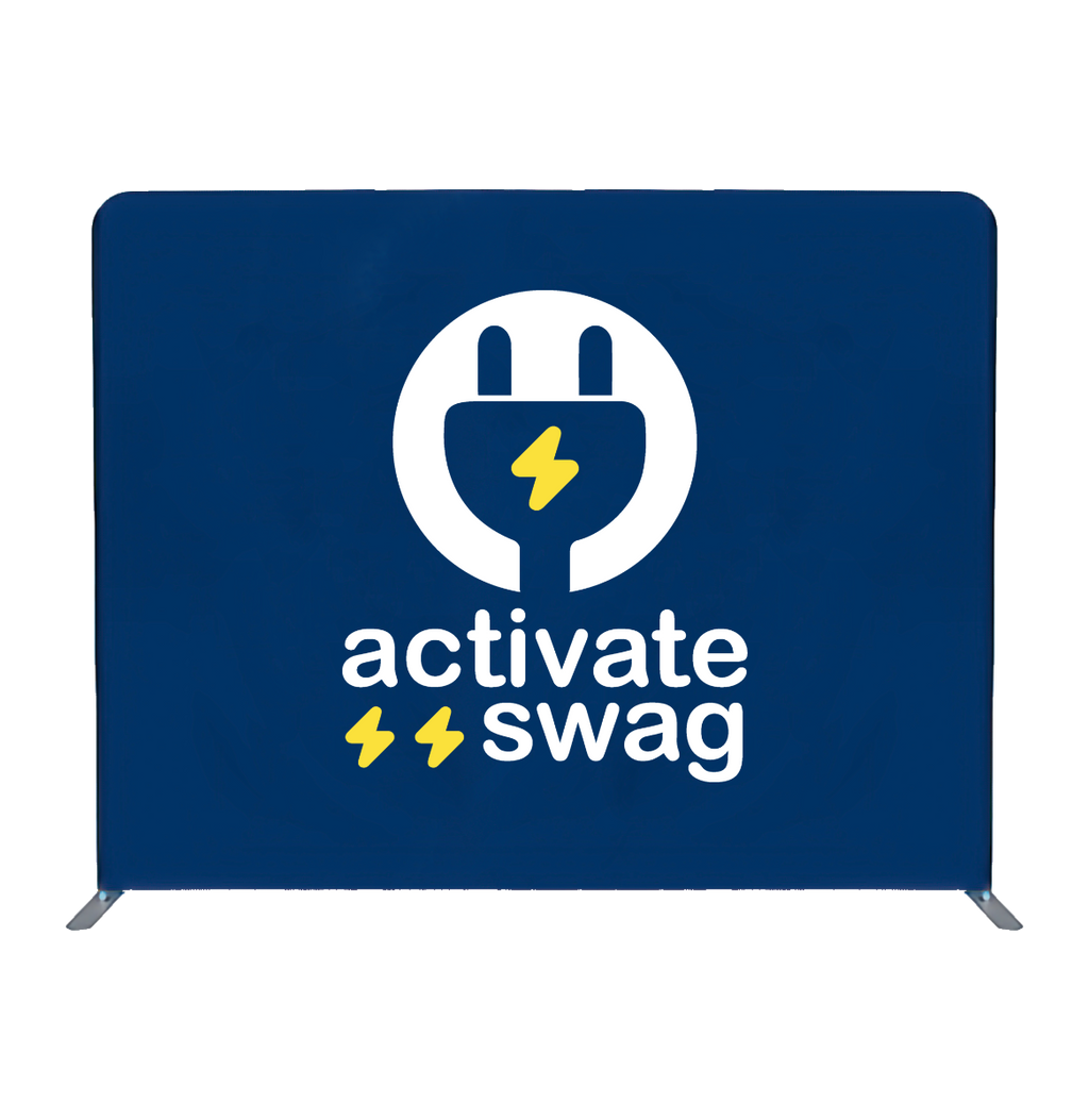 Fitted Step & Repeat Fabric Backdrop – Activate Swag