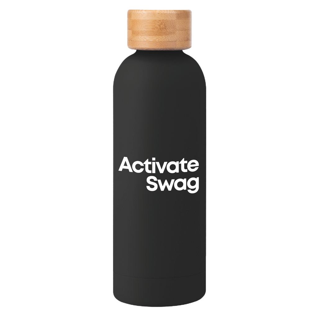 17 oz Blair Stainless Steel Bottle With Bamboo Lid – Activate Swag