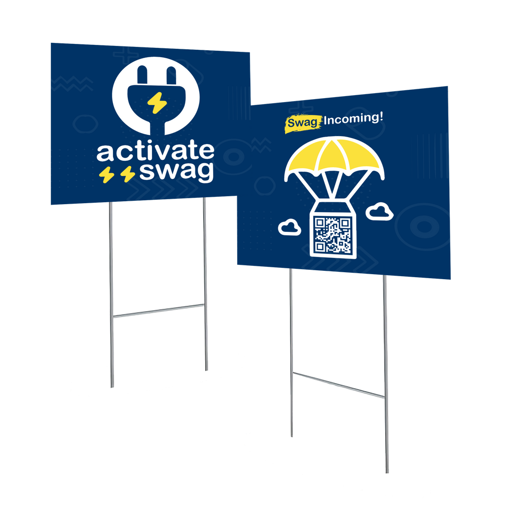 18 x 24 Double Sided Yard Signs – Activate Swag