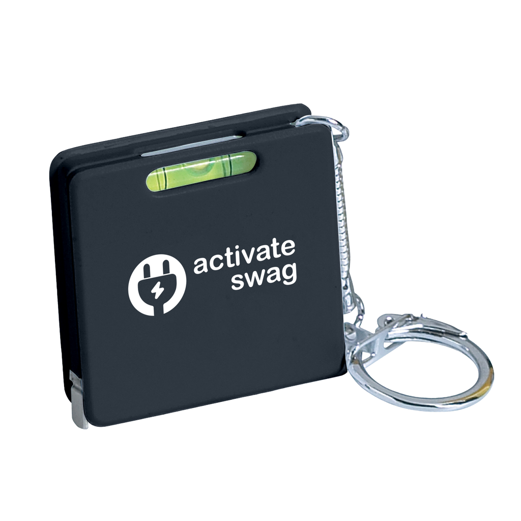 Tape Measure & Level Keychain – Activate Swag