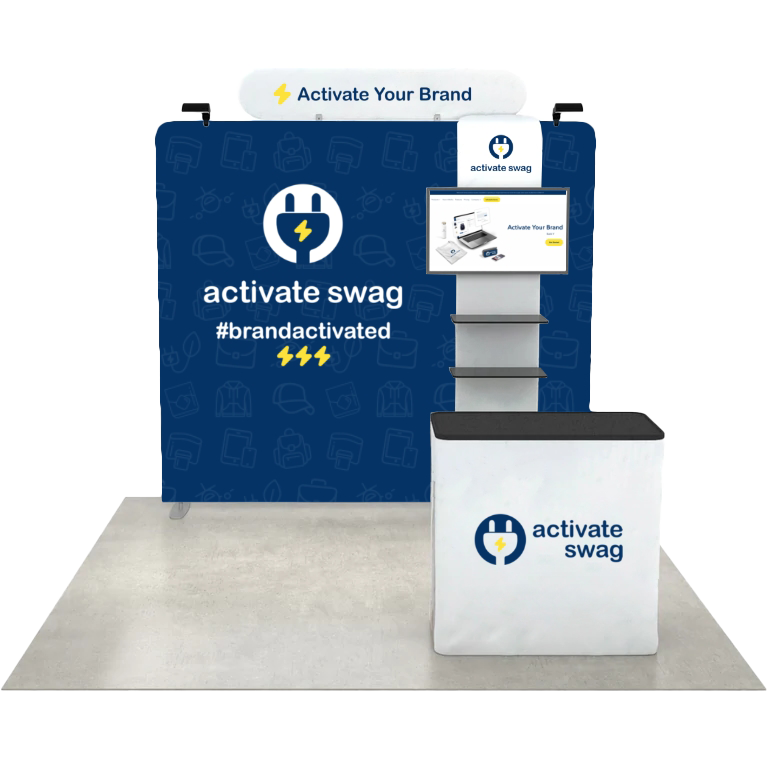 8' Complete Trade Show Booth Kit – Activate Swag