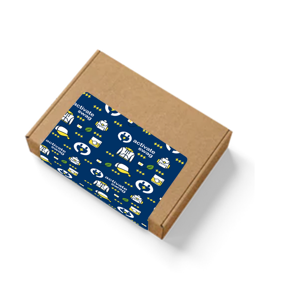 Rounded Mailer Box Labels – Activate Swag